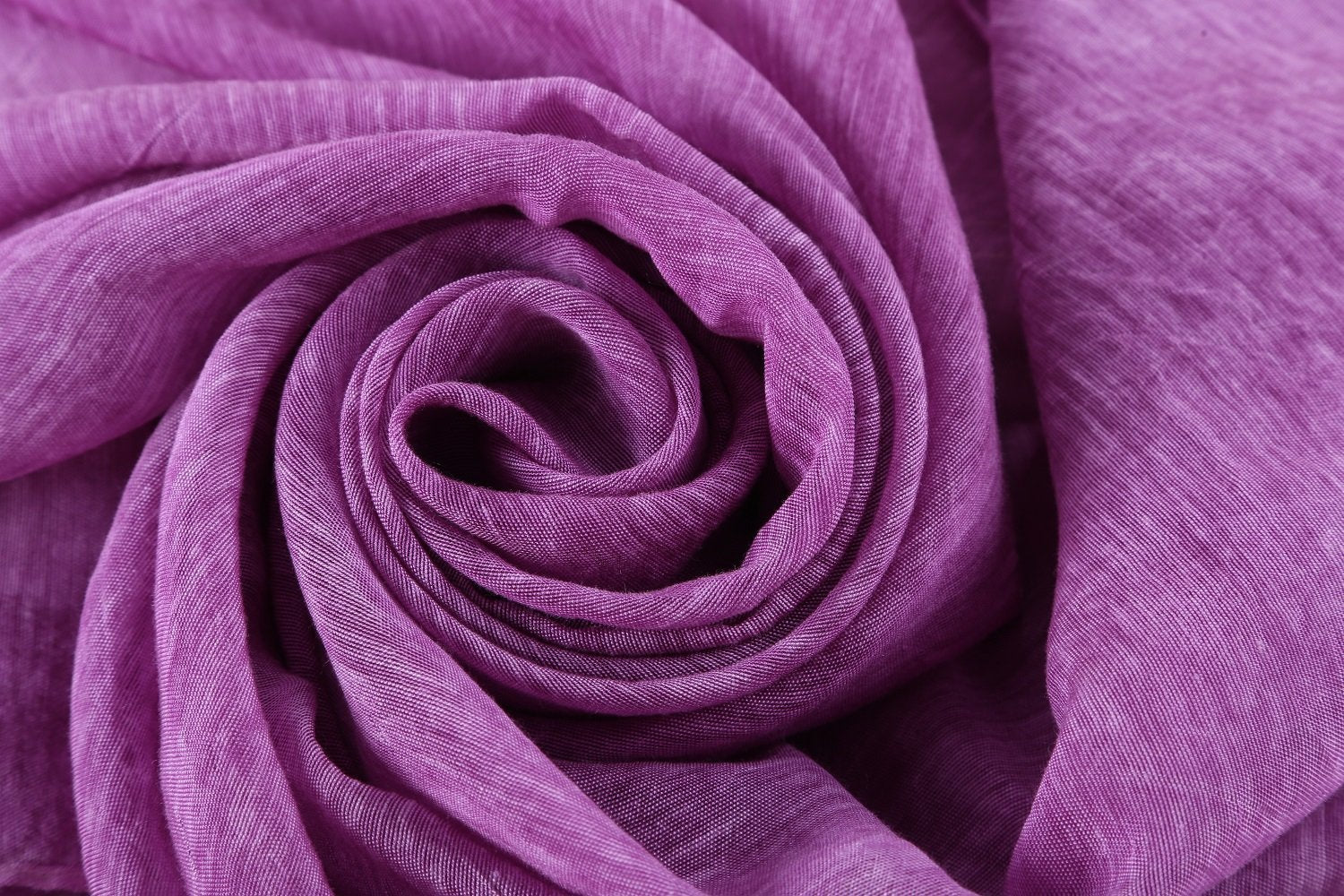Long Scarf With Embroidered Floral Pattern Purple Color JAC007 ...