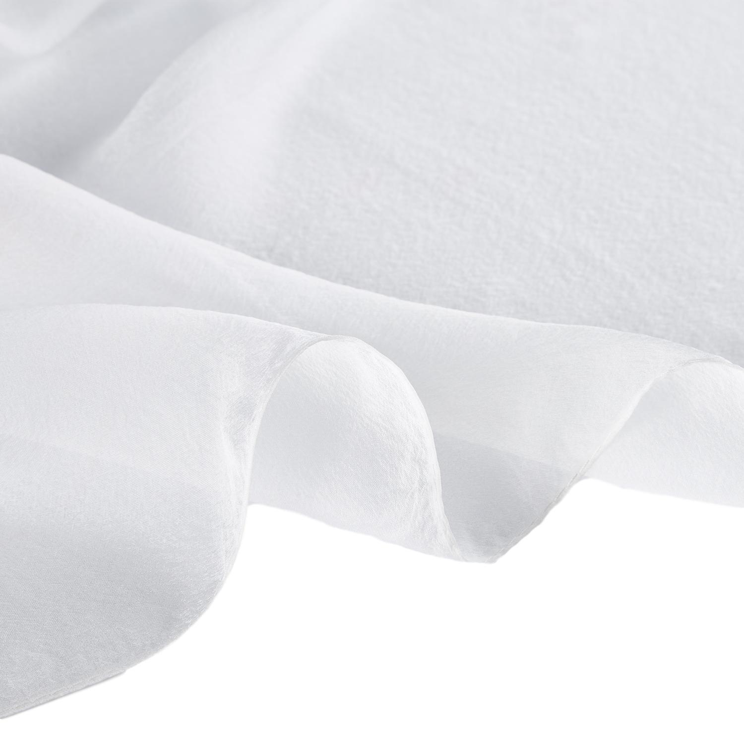 Long Silk Chiffon Scarf Solid White Color SQL201 – Yangtze Store